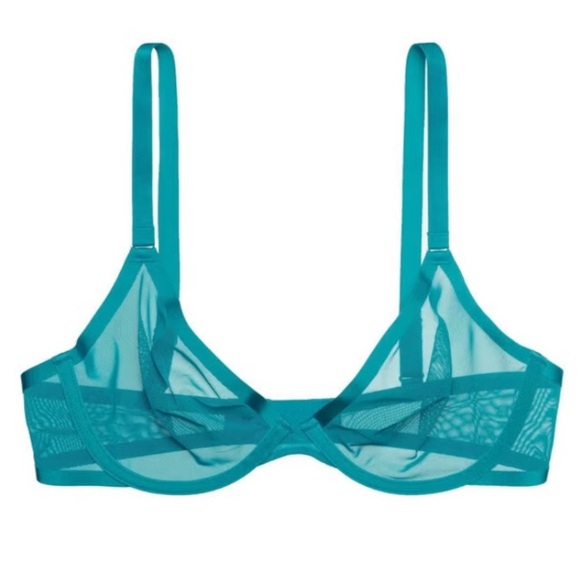 CUUP | Intimates & Sleepwear | Nwt Cuup Plunge Mesh Underwire Sheer Bra ...